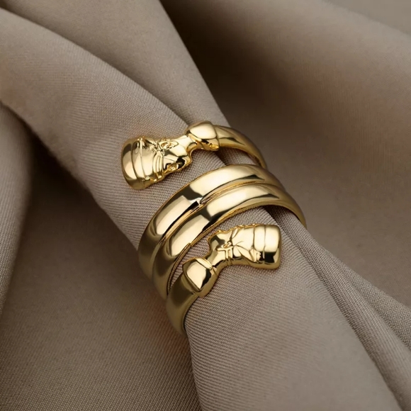 Jewelry | Gold Spiral Nefertiti Ring | Poshmark
